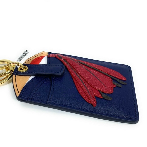 Tumi | Accessories | Tumi Key Ring Leather Card Case Orchid Charm ...